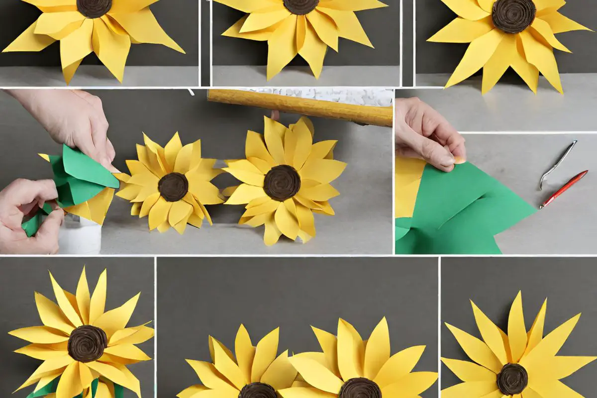 How To Make A Paper Sunflower: Easy Craft Tutorial